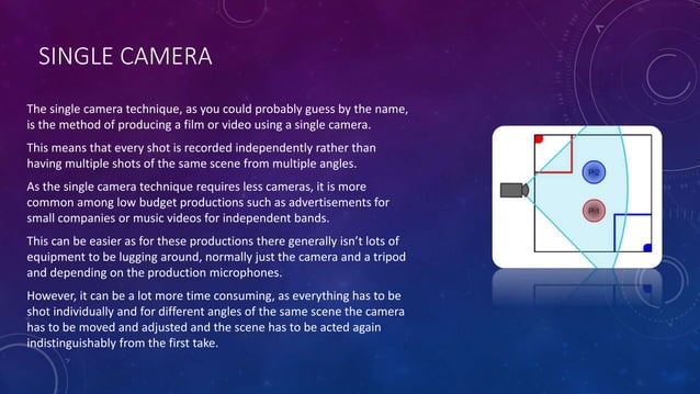 Single camera-techniques | PPT