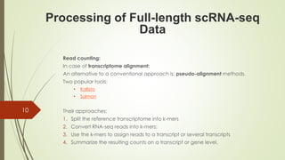 Processing Raw scRNA-Seq Sequencing Data | PPT