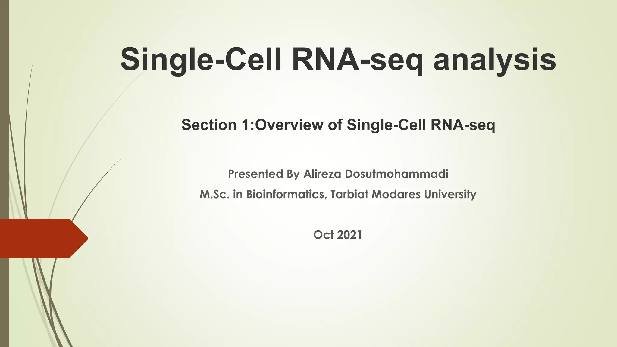 Overview of Single-Cell RNA-seq | PDF