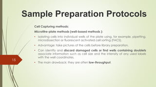 Overview of Single-Cell RNA-seq | PDF