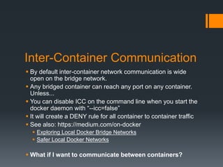 Single Host Docker Networking | PPTX | Operating Systems | Computer Software and Applications