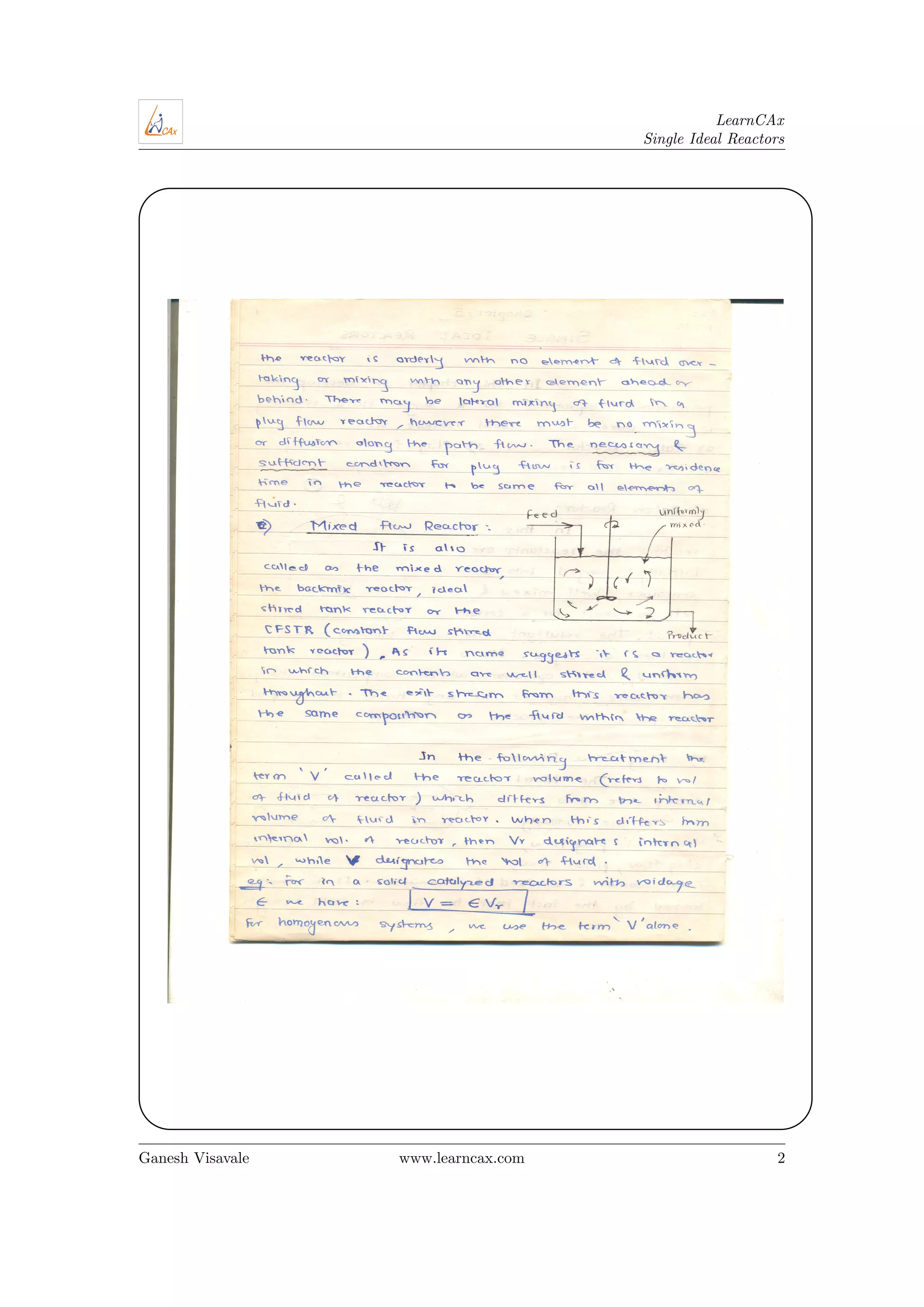 Single Ideal Reactors | PDF