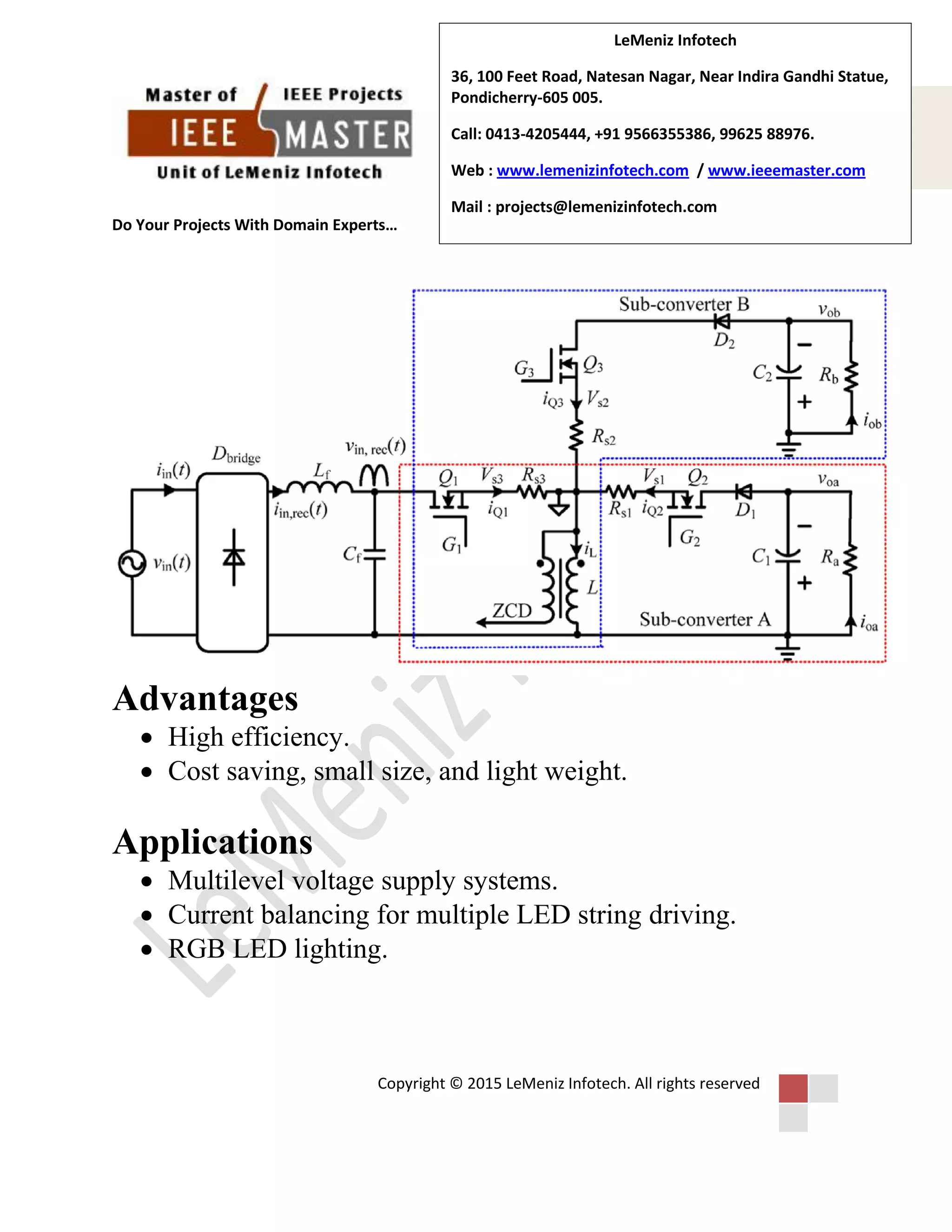 Single Inductor Dual Output Buckboost Power Factor Correction