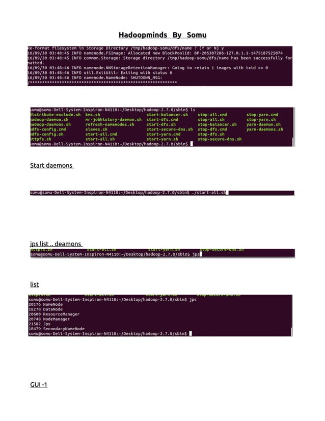 Single node-cluster-hadoop-2-0 | PDF