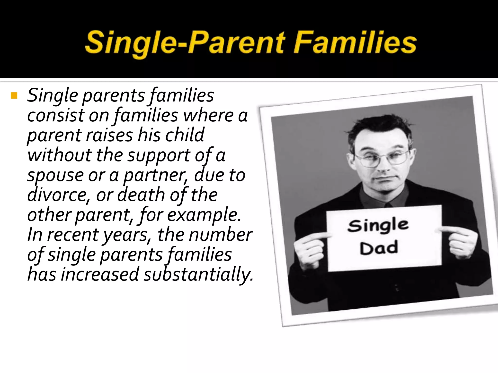 Single Parent Families | PPTX