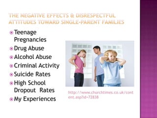 Single parent families sara-vaeth | PPTX