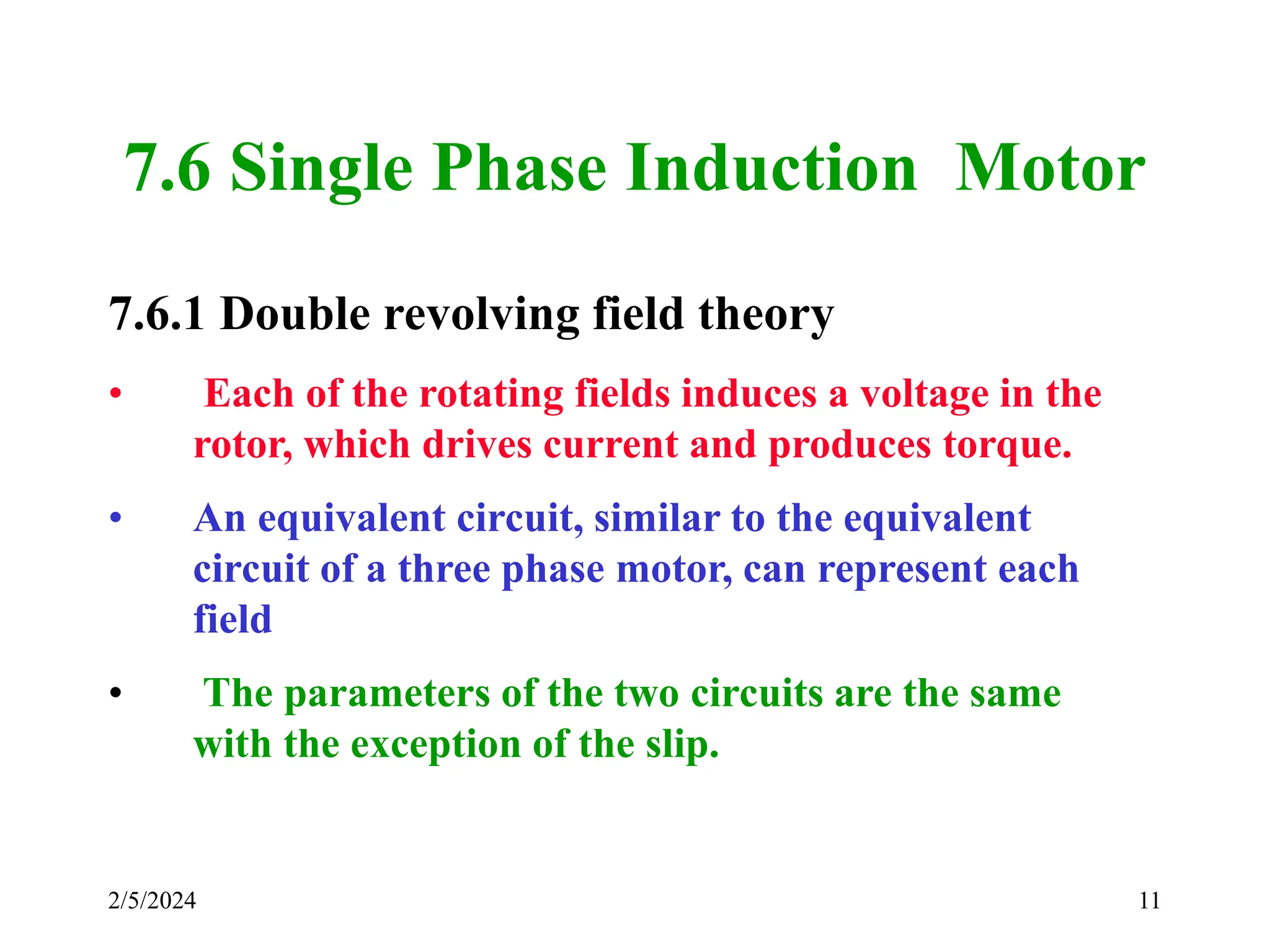 Single phase induction motor-Working principle types.ppt