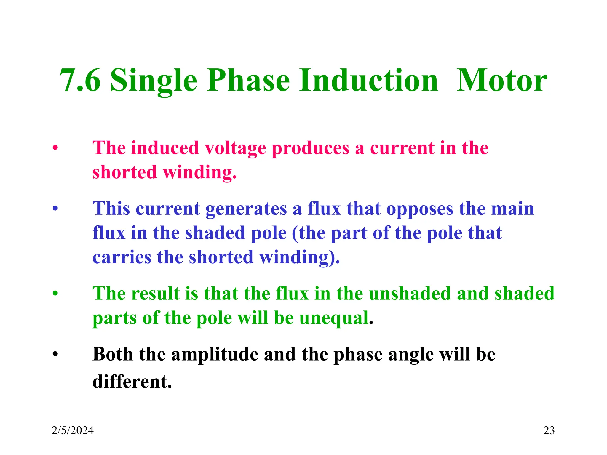 Single phase induction motor-Working principle types.ppt