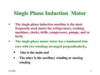 Single phase induction motor-Working principle types.ppt