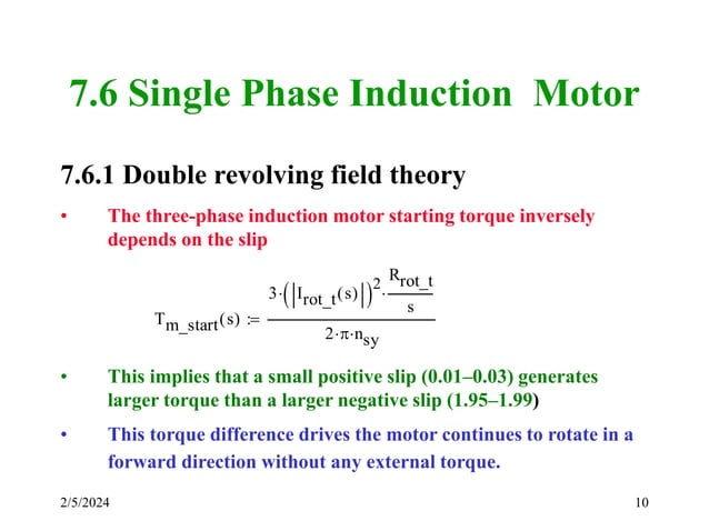 Single phase induction motor-Working principle types.ppt