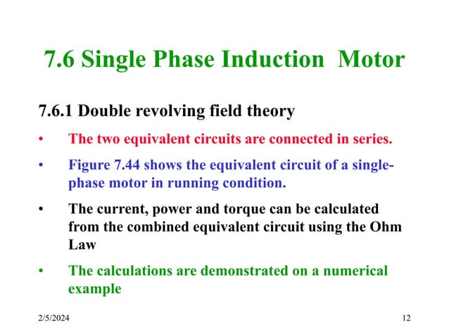 Single phase induction motor-Working principle types.ppt