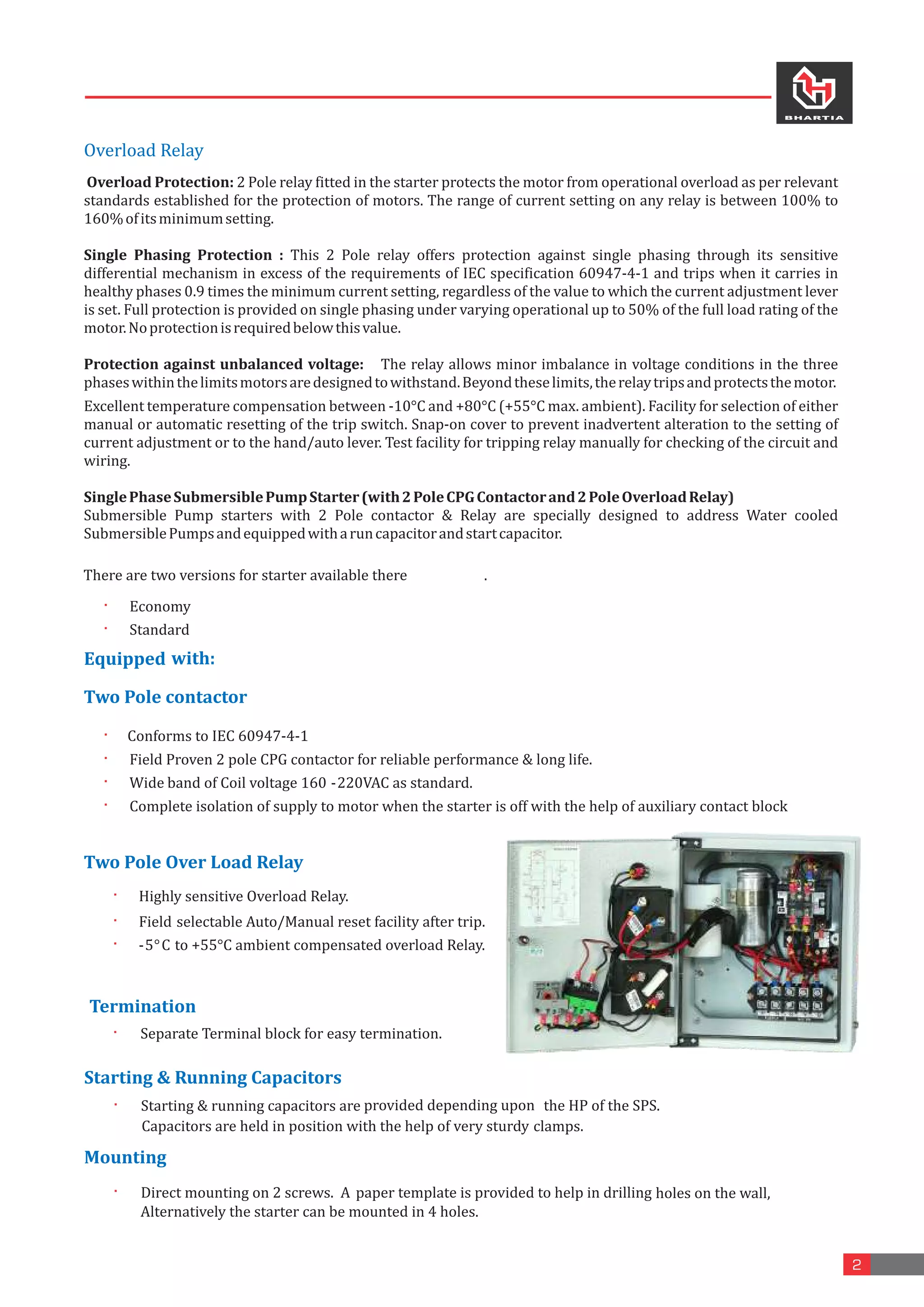 Single phase -submersible-pump-starter | PDF
