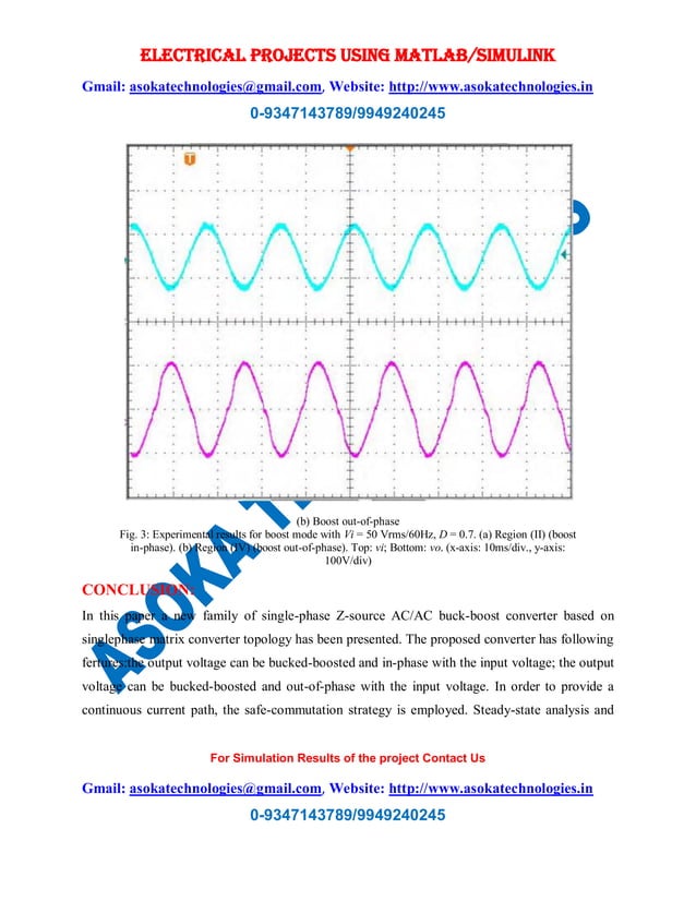 Single phase ac ac buck-boost converter with single-phase matrix topology | PDF