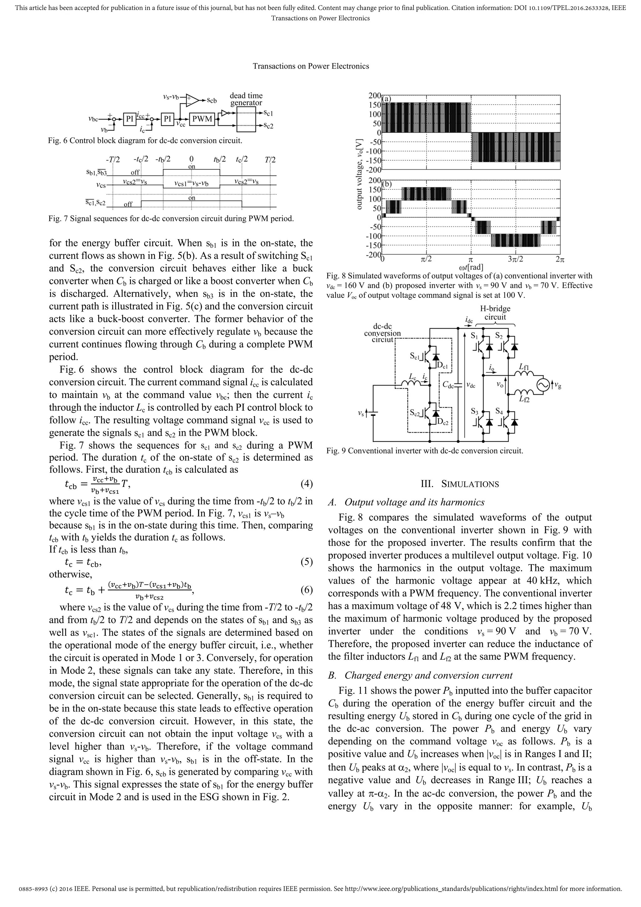 Single-Phase Inverter with Energy Buffer and DC-DC Conversion Circuits ...