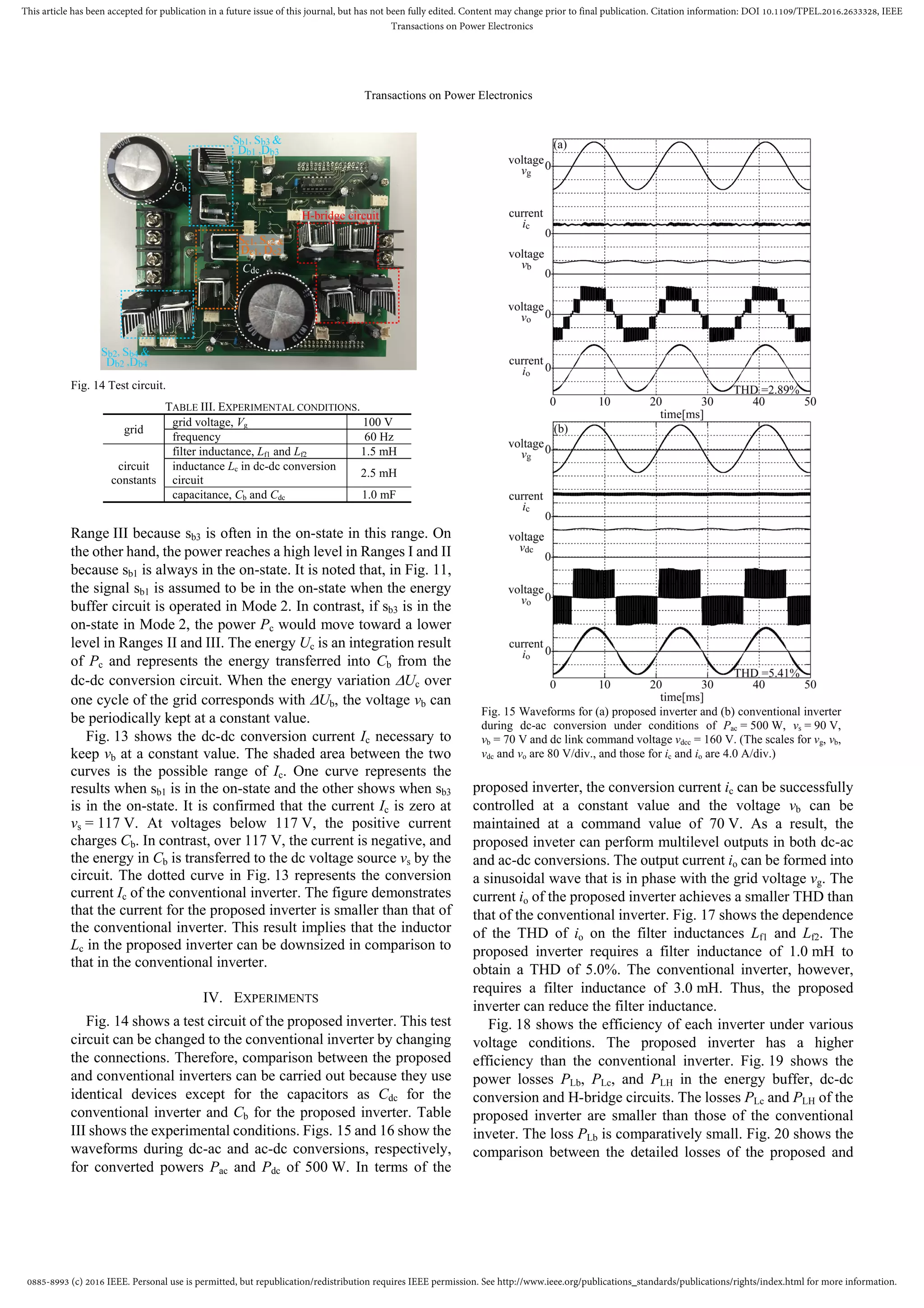 Single-Phase Inverter with Energy Buffer and DC-DC Conversion Circuits ...