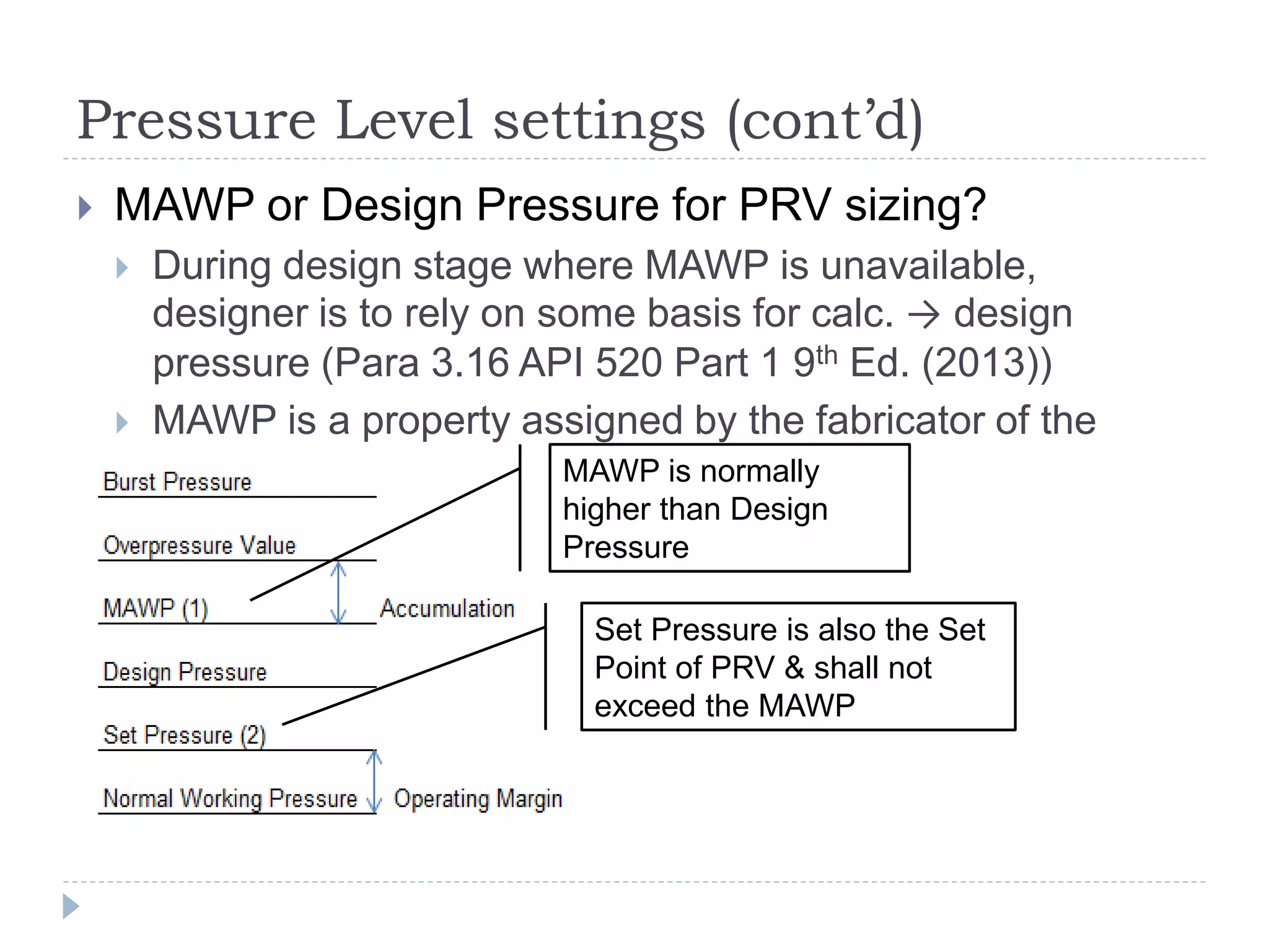 Pressure Relief Valve Sizing for Single Phase Flow | PPTX