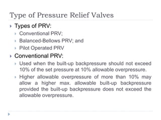 Pressure Relief Valve Sizing for Single Phase Flow | PPTX