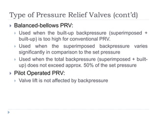 Pressure Relief Valve Sizing for Single Phase Flow | PPTX