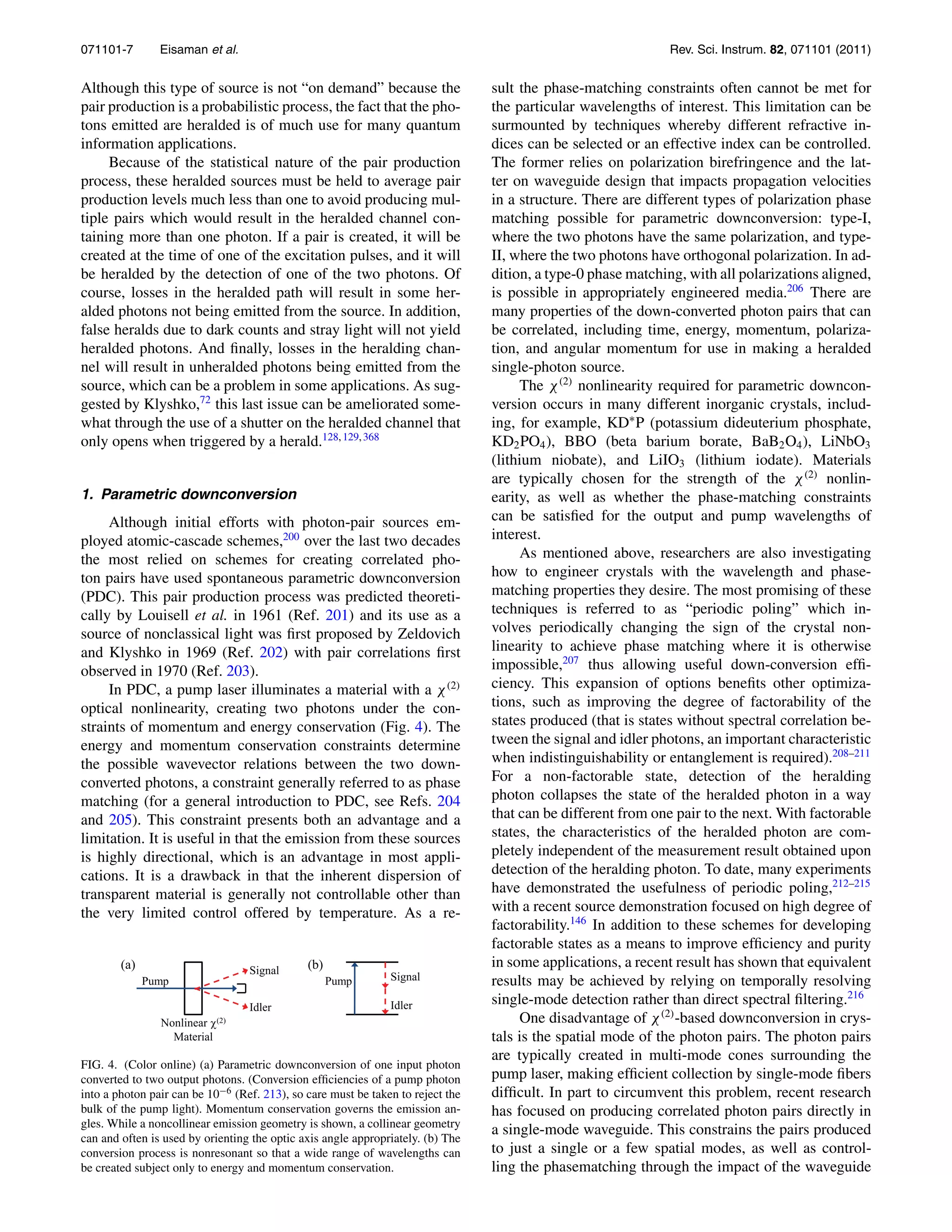 Single photon sources and detectors | PDF