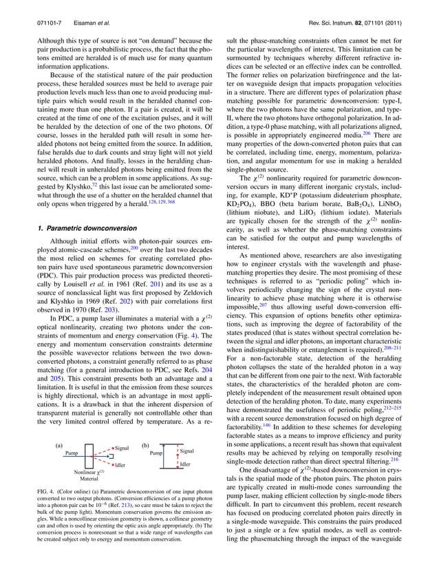 Single photon sources and detectors | PDF