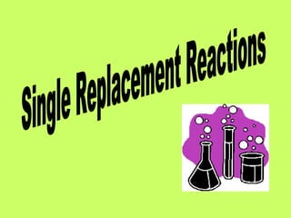 Single Displacement Reactions Powerpoints