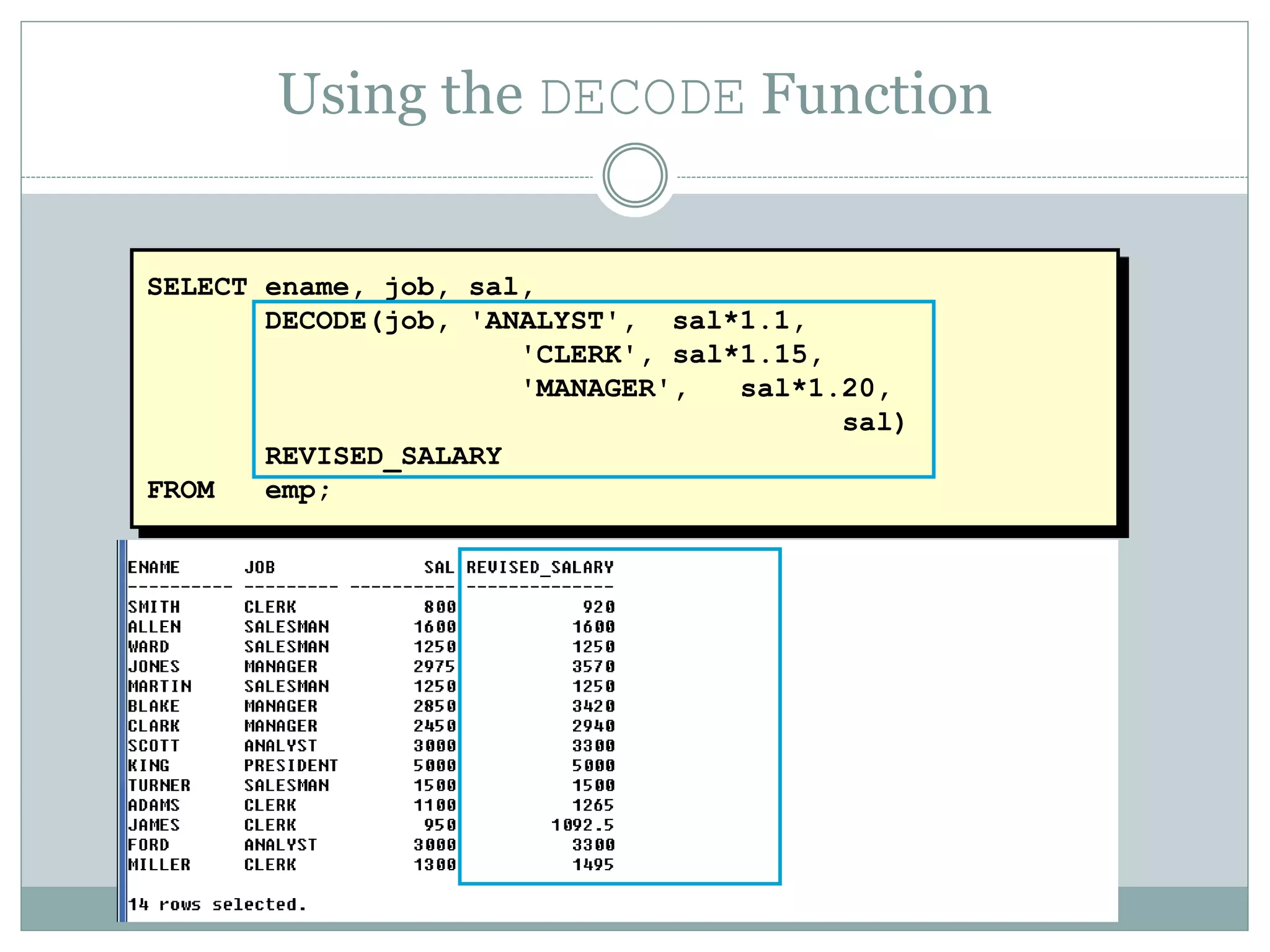 Single row functions | PPT
