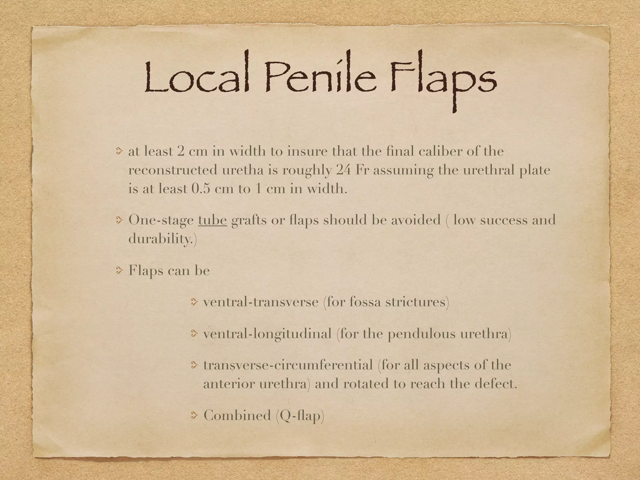 Single stage urethroplasty using penile skin flaps | PDF