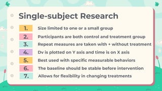 Single-subject Research / research study | PPT