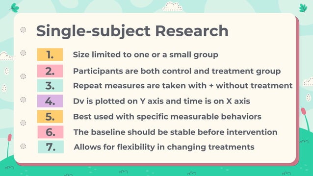 Single-subject Research / research study | PPT