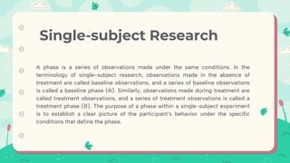 Single-subject Research / research study | PPTX