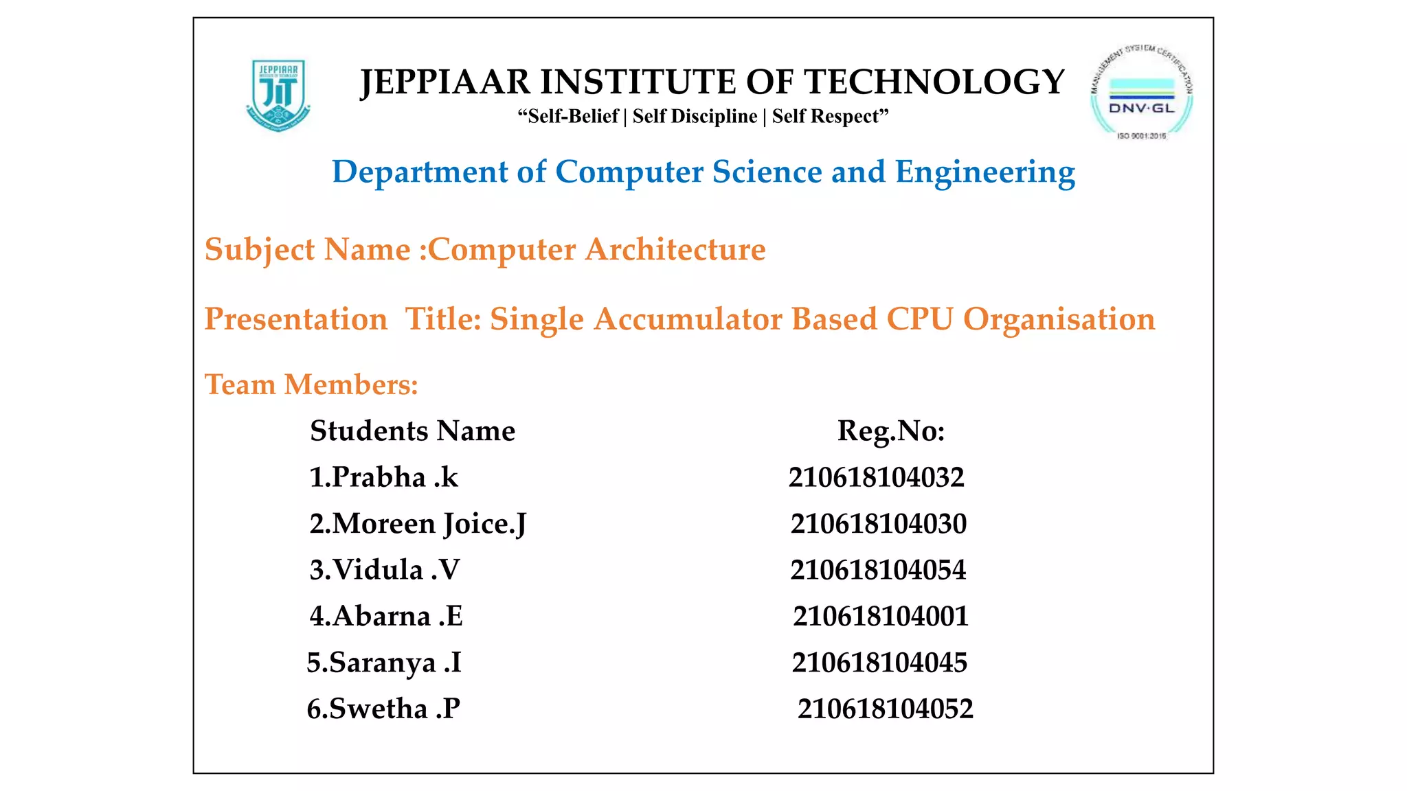 Single accumulator based CPU.pptx