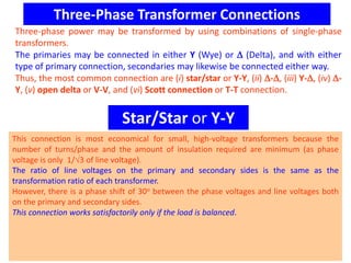 Single and 3 phase transformer | PPTX