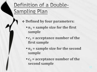 Single and double sampling | PPTX