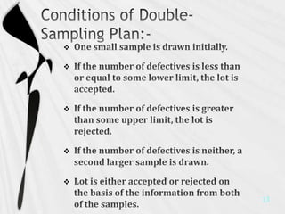 Single and double sampling | PPTX