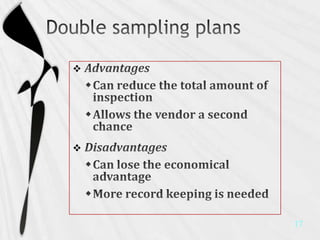 Single and double sampling | PPTX