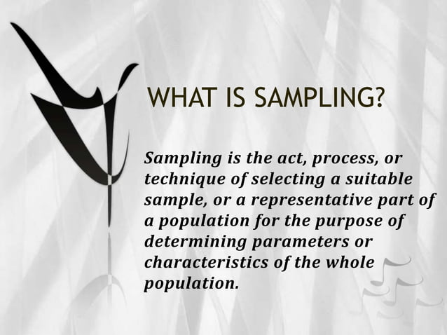 Single and double sampling | PPTX | Science