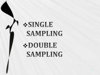 Single and double sampling | PPTX