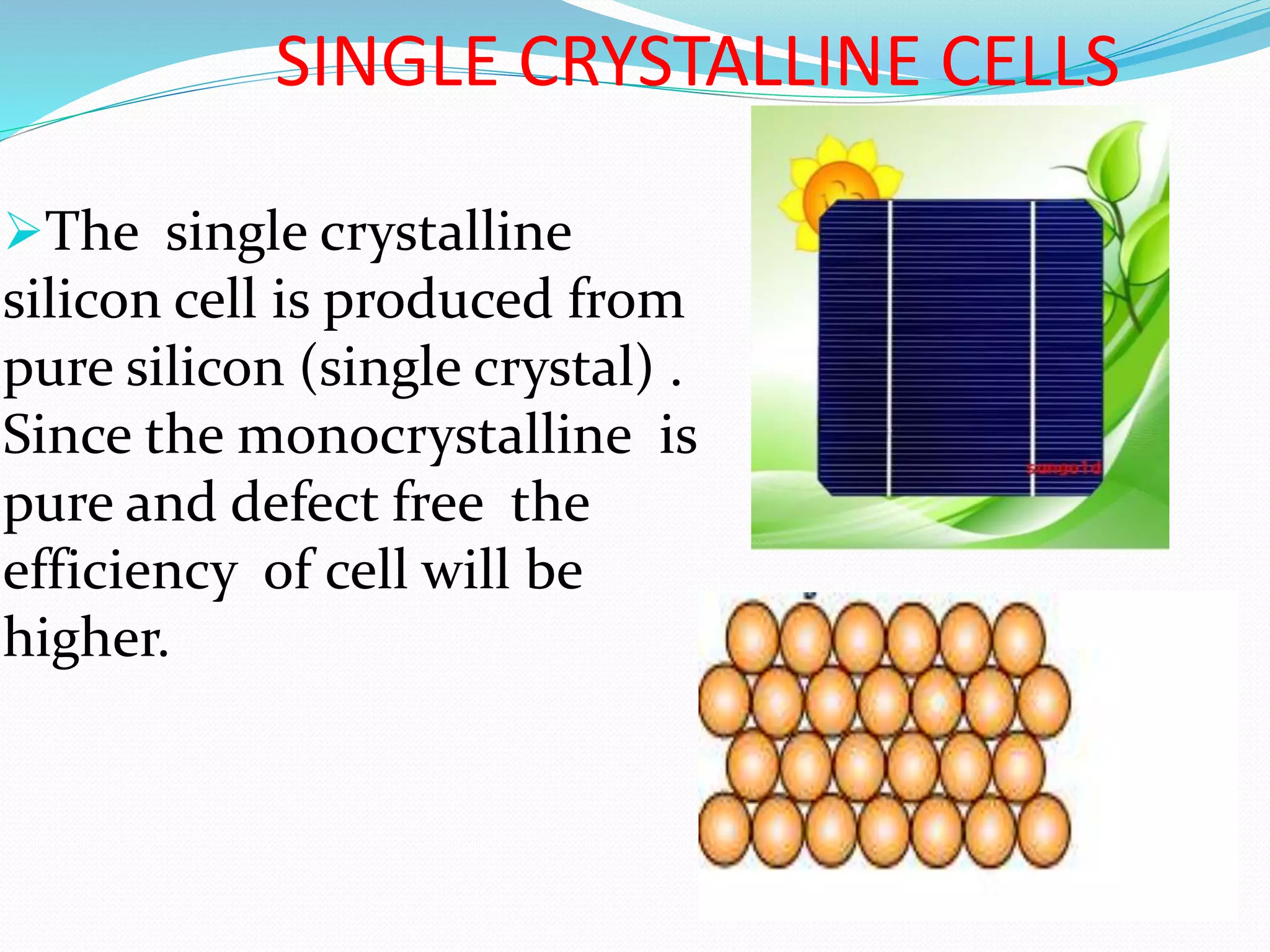 Single and multy crystalline solar panels | PPTX