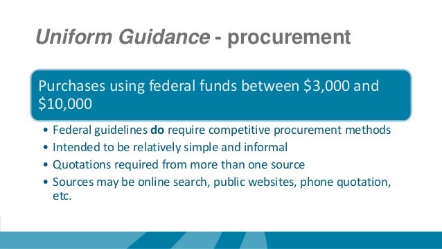 Single audit updates - Uniform Guidance