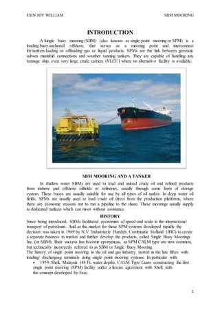 Single buoy mooring system | DOCX