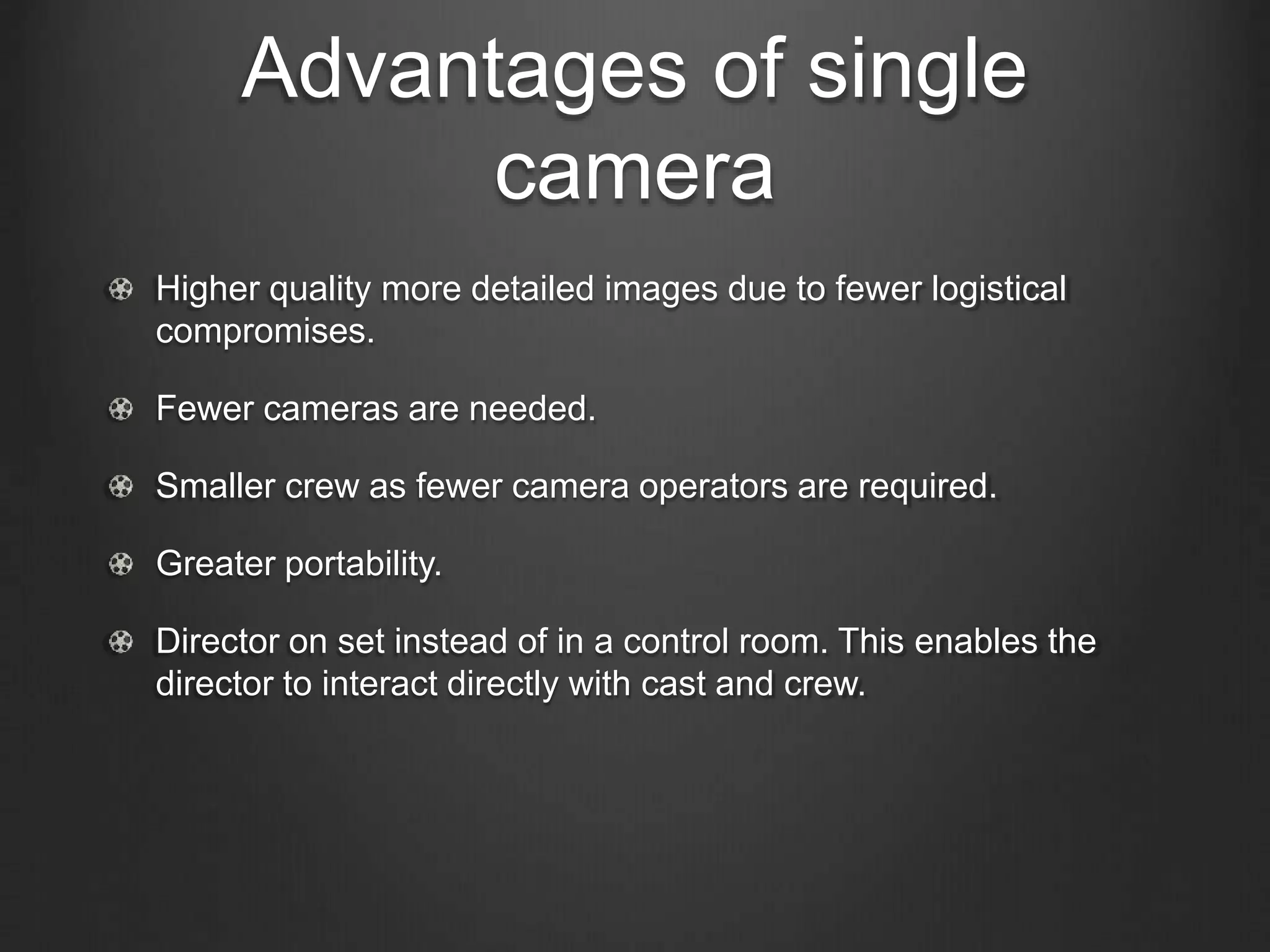 Single Camera Production | PPTX | Cameras and Camcorders | Consumer ...