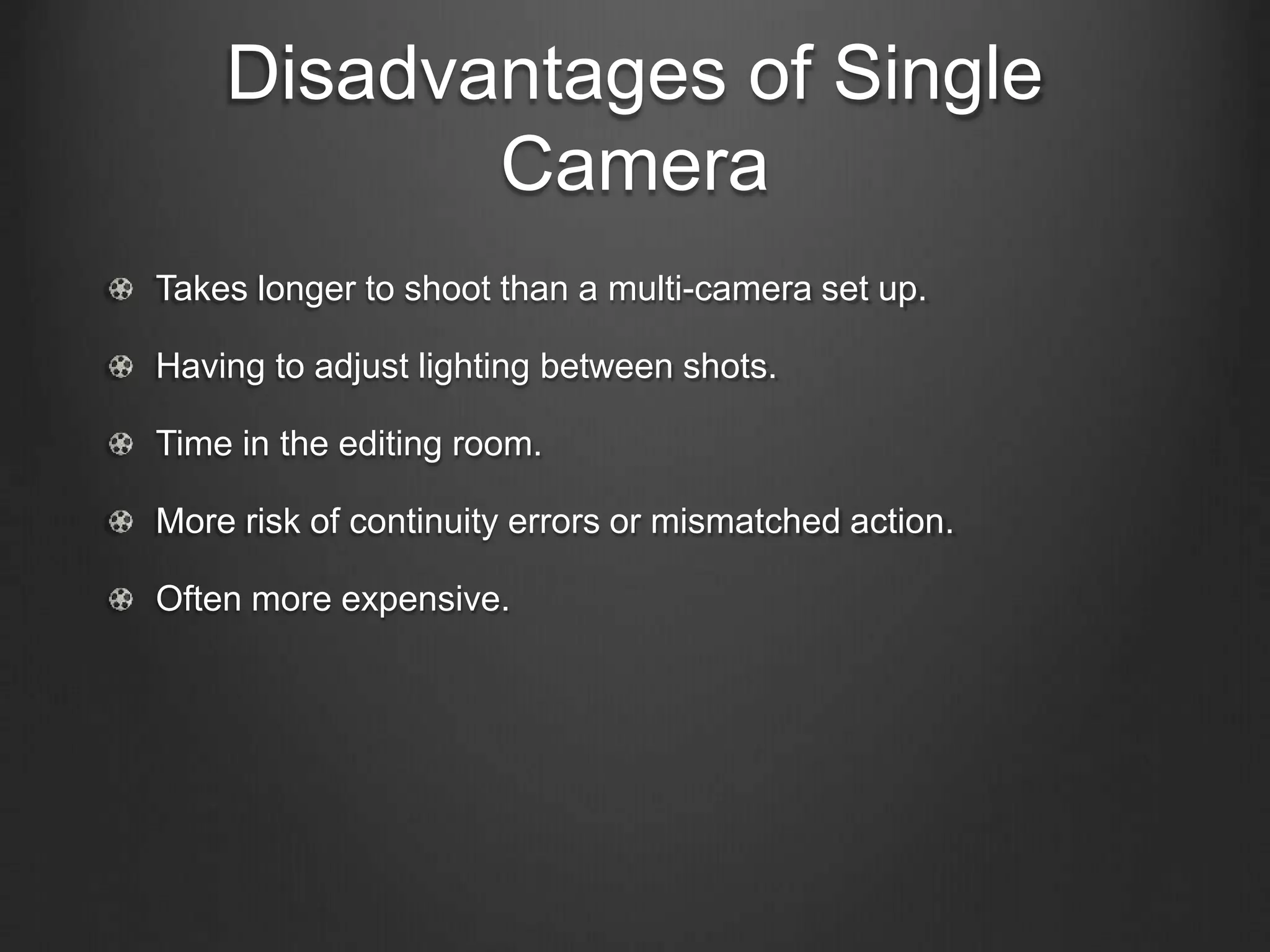 Single Camera Production | PPTX | Cameras and Camcorders | Consumer ...