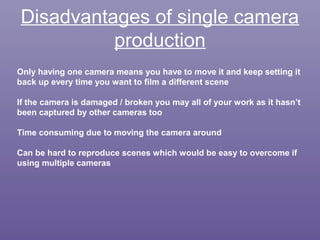 Single camera production | PPT