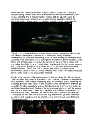 Single camera production learning aim a | DOCX