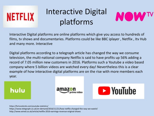 Single camera productions designed for different distribution platforms | PPTX | Video ...