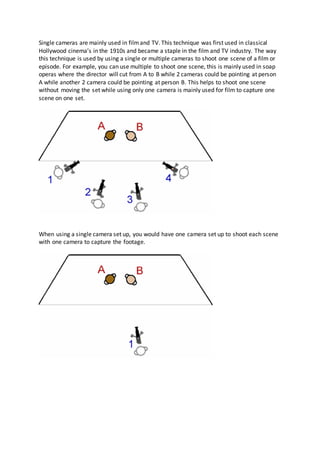 Single camera techniques learning aim a | DOCX | Photography | Arts and ...