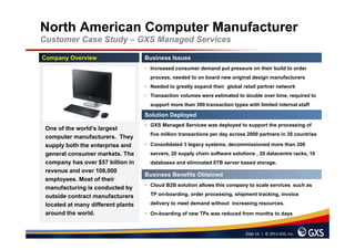 GXS Industry Case Study Slides | PDF