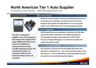 GXS Industry Case Study Slides | PDF