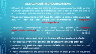 Single cell oil | PPTX