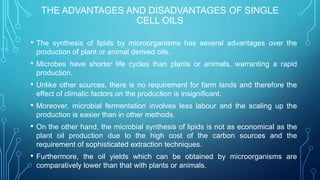 Single cell oil | PPTX